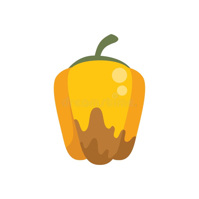 Yellow Bell Pepper Rotting with Mold Growing on it Stock Image - Image ...