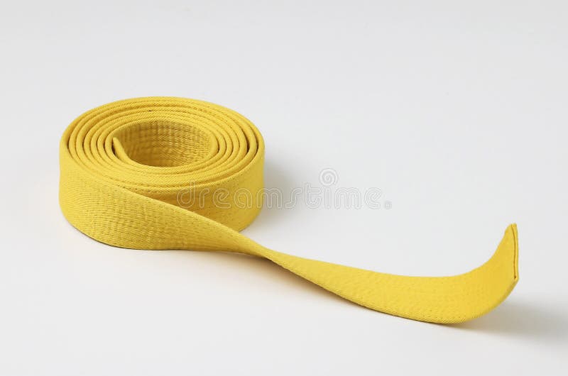 Yellow belt stock image. Image of arts, commodity, combat - 3599549