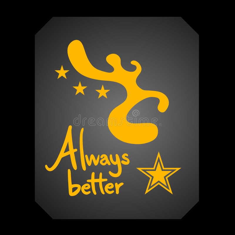 Yellow always better stock vector. Illustration of advertisement - 40266588