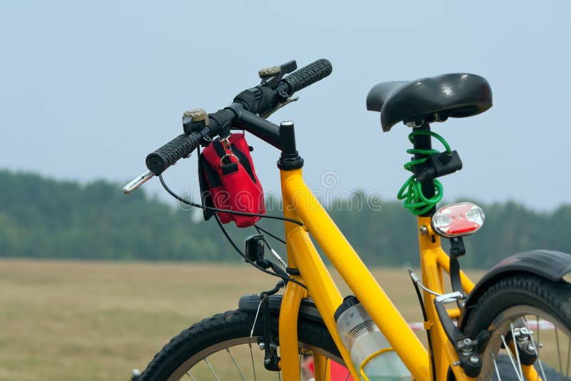 Yellow bicycle stock image. Image of land, color, leisure - 17838489