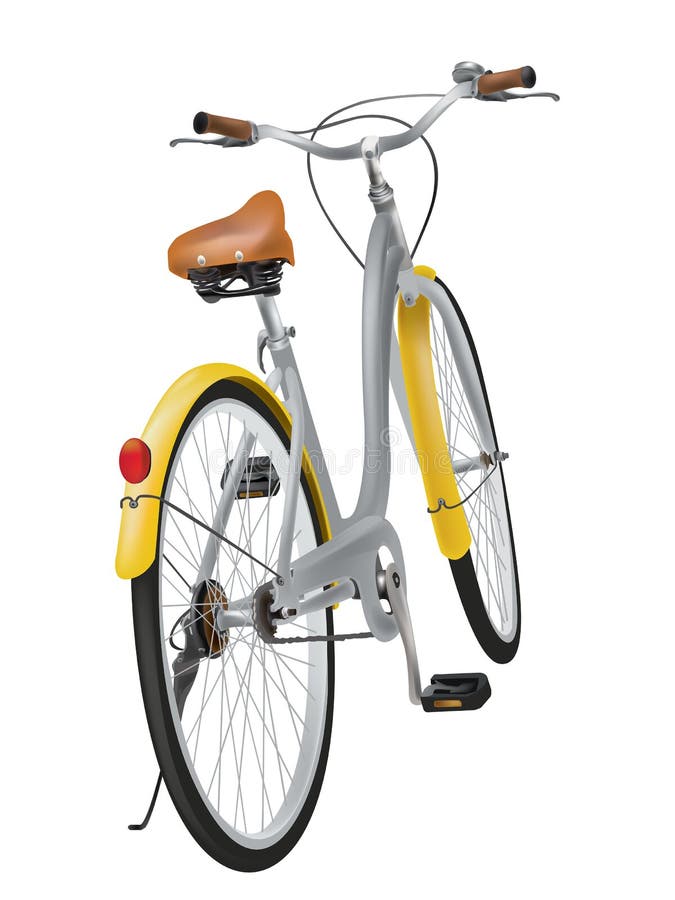 Yellow Bicycle stock vector. Illustration of shape, speed - 207178130