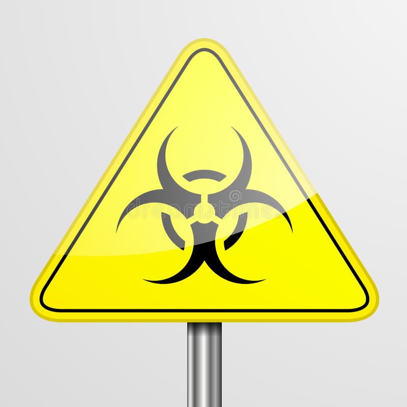 Biohazard warning sign stock vector. Illustration of hazardous - 11537934