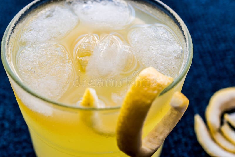 Yellow Bird Cocktail with Lemon. Stock Image - Image of party, glass ...
