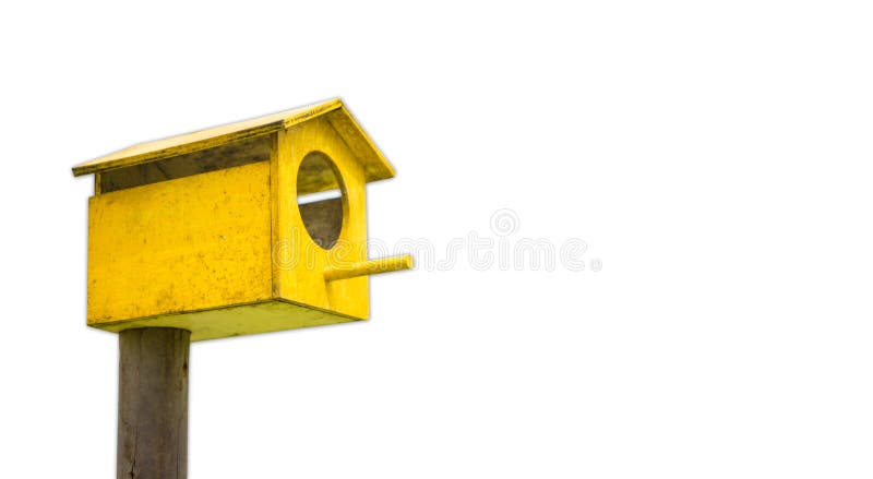 Yellow Bird house stock photo. Image of bird, yellow - 57705074