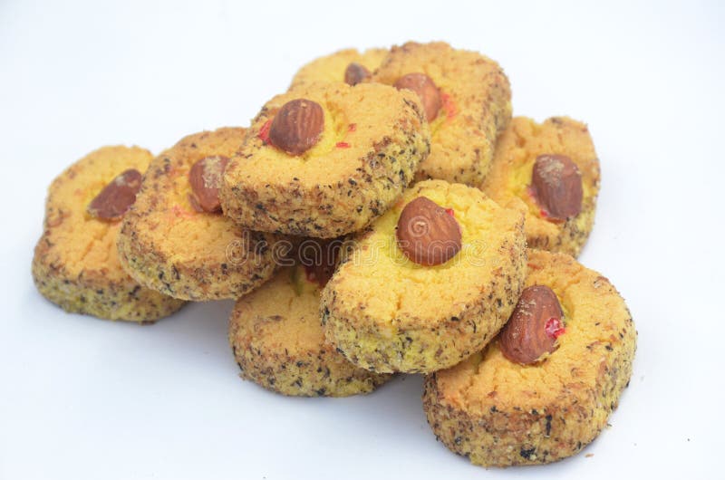 Biscuit with almond stock photo. Image of cookie, delicious - 23645154