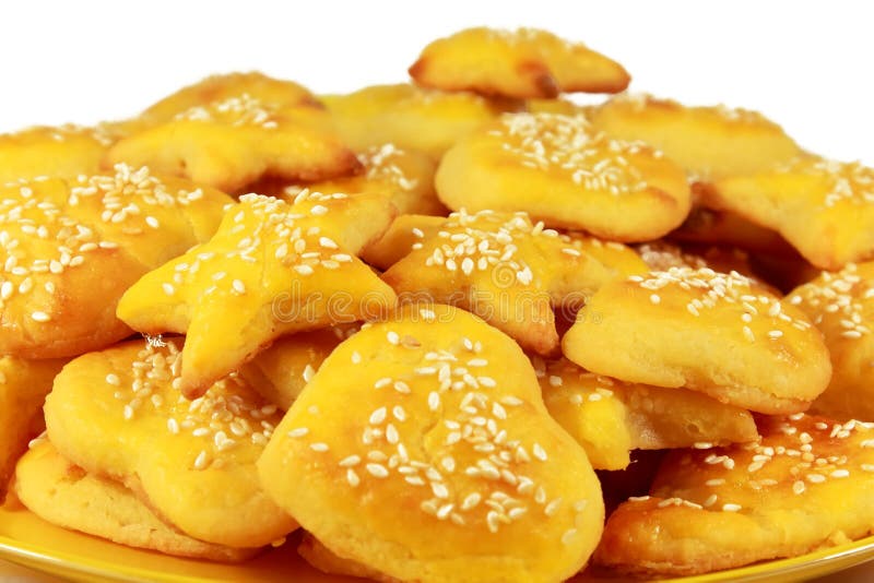 Yellow biscuits stock image. Image of yellow, tasty, delicious - 25646459