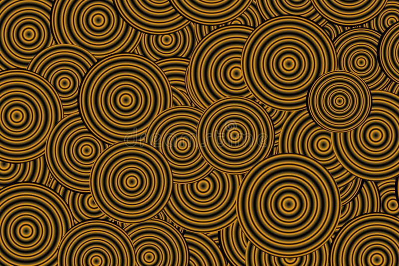 Yellow-black circles stock illustration. Illustration of pattern - 58846618