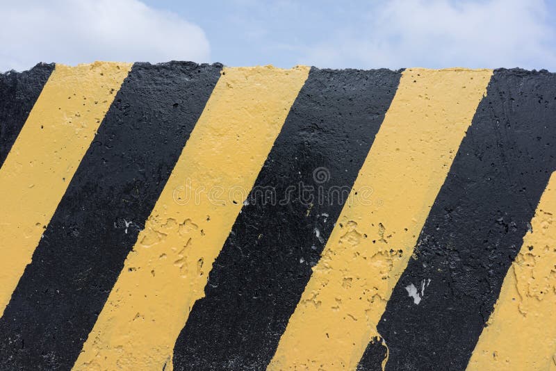 Yellow Hazard Stripe Texture Background For The Floor Stock Photo ...