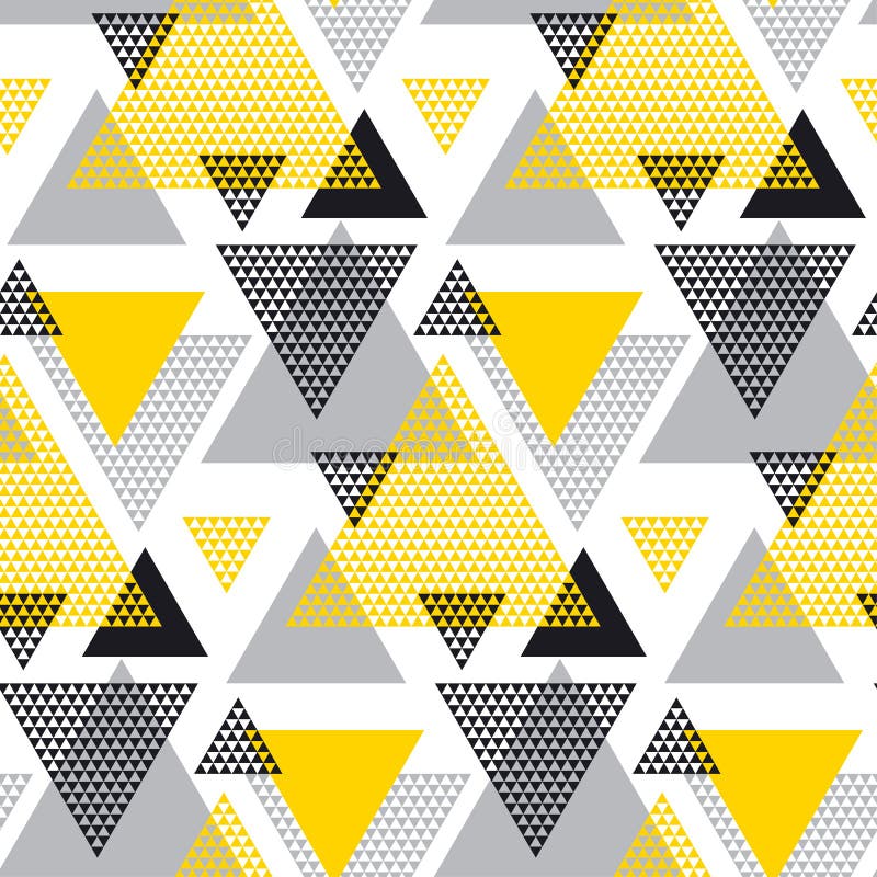 Yellow and Black Creative Repeatable Motif Stock Vector - Illustration ...