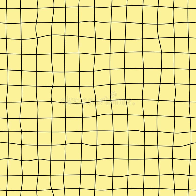 Yellow and Black Grid Seamless Pattern. Simple Minimalist Backdrop ...
