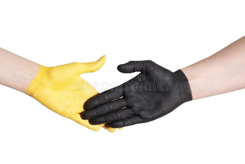 Yellow black handshake stock photo. Image of elections - 30694186