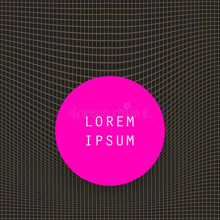 Yellow, Black and Pink Wavy Striped Pattern Background with Optical ...