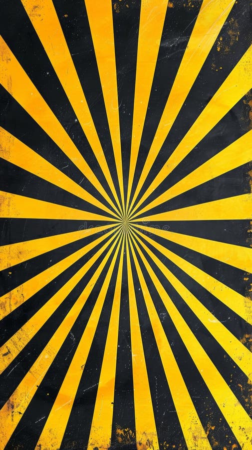 Yellow and Black Radial Striped Grunge Background Stock Image - Image ...