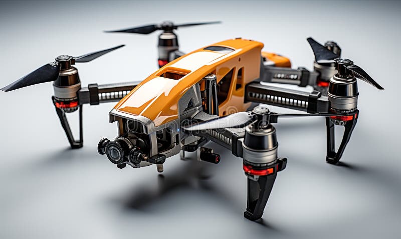 Yellow and Black Remote Controlled Flying Device Stock Photo - Image of ...