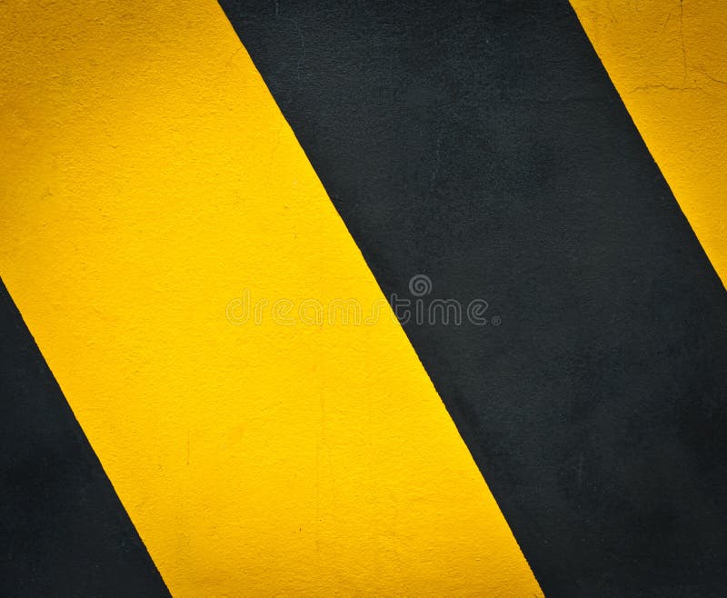 Yellow and Black Road Marking Stock Photo - Image of side, street: 25302948