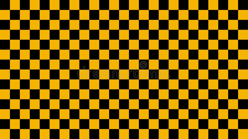 Yellow Black Square Checkered, Check Flag Pattern, Grid Texture ...
