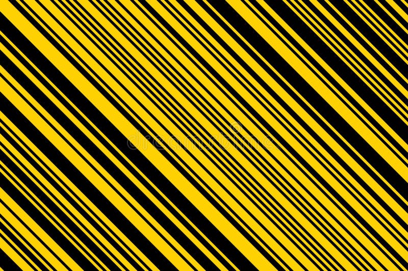 Yellow and Black Striped Background. Bright Pattern with Lines. Vector ...
