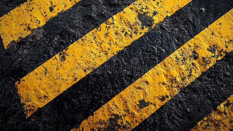 Yellow and Black Striped Hazard Tape on a White Background for Safety ...