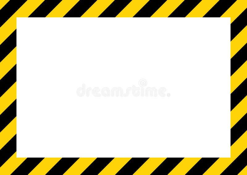Hazard borders stock illustration. Illustration of warning - 8114208
