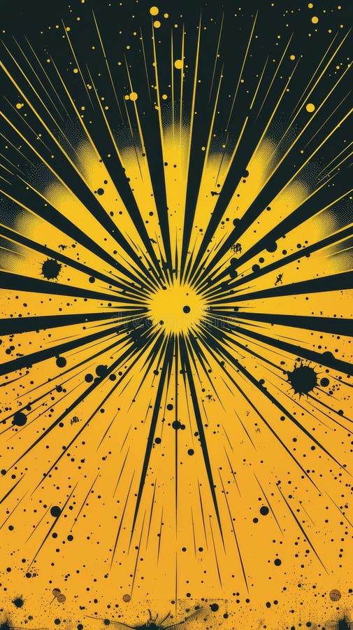Yellow and Black Sunburst Background Stock Image - Image of wallpaper ...
