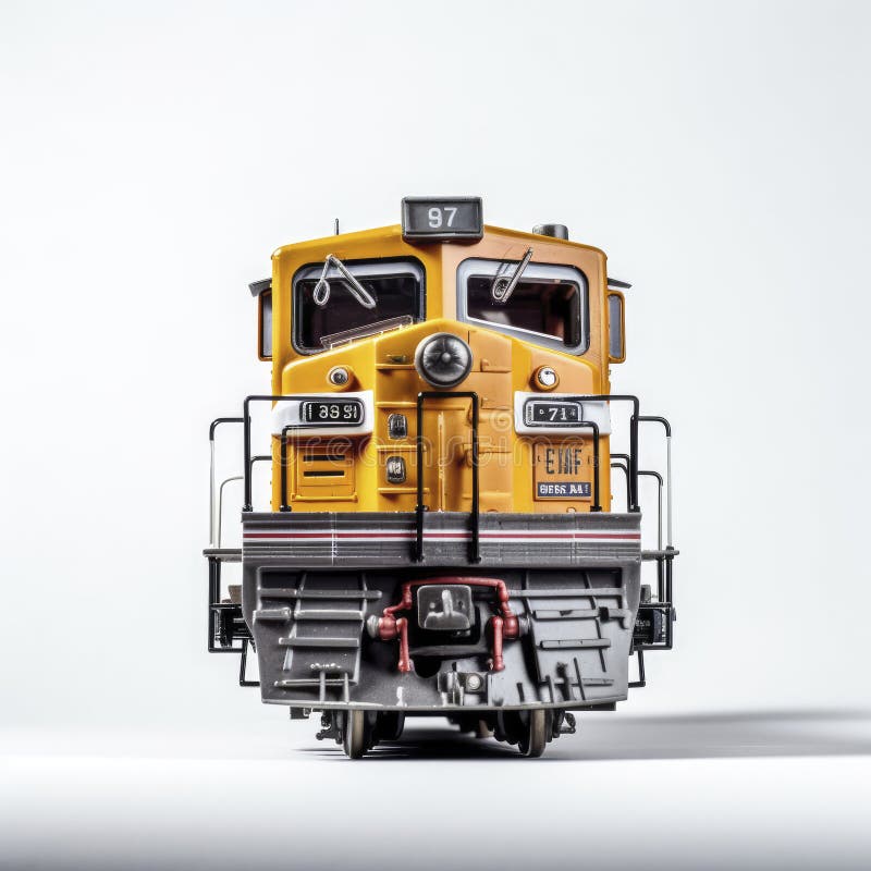 A yellow and black train stock photo. Illustration of architecture ...