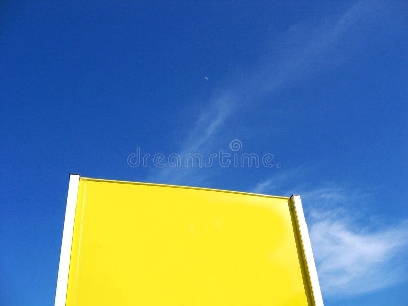 Yellow Blank Billboard Picture. Image: 2079972