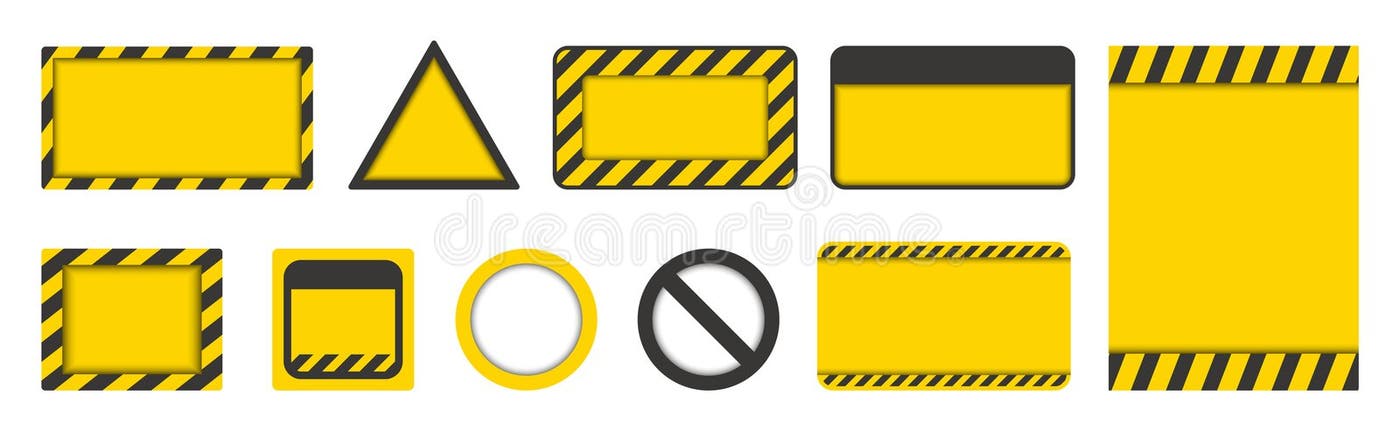 Blank Yellow Signs Stock Illustrations – 5,280 Blank Yellow Signs Stock ...