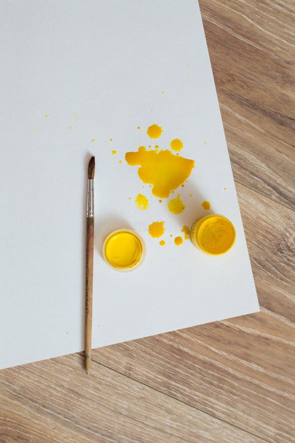 Yellow blobs stock photo. Image of bank, wood, draw, blot - 79169972