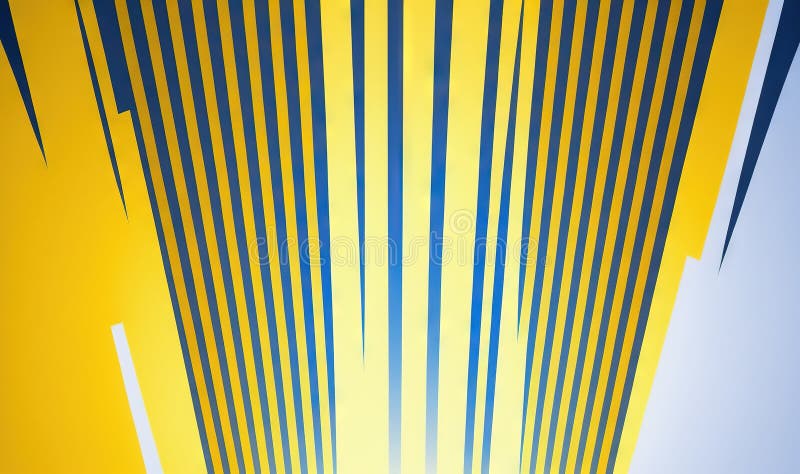 A Yellow and Blue Abstract Background with Vertical Lines in the Center ...