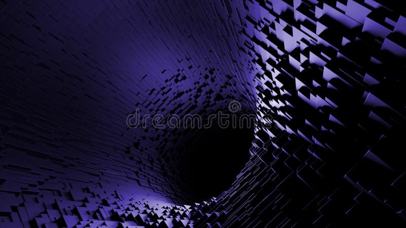 Yellow and Blue Abstraction with Deep Teleport. Design Stock ...