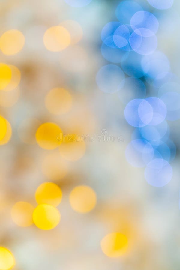 Yellow Christmas Tree Lights. Background for Design Stock Image - Image ...