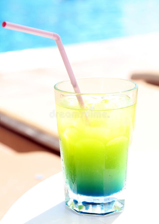 Yellow and blue cocktail stock image. Image of alcohol - 22150539