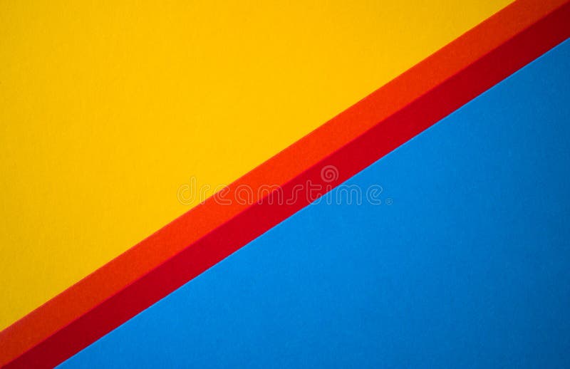 Yellow and Blue Colored Paper Background Divided Diagonally Stock Image ...