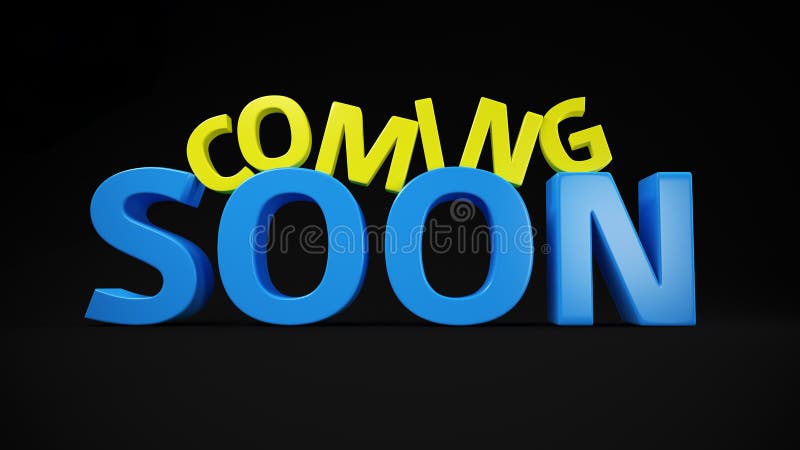 Colorful Banner with Words Coming Soon Stock Vector - Illustration of ...