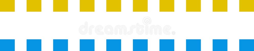 Yellow or Blue Dashed Line Sticker. Dotted Divider. Set of Dashed ...