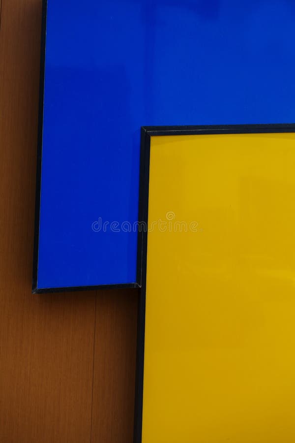Yellow and Blue Decorative Facade Editorial Photo - Image of design ...