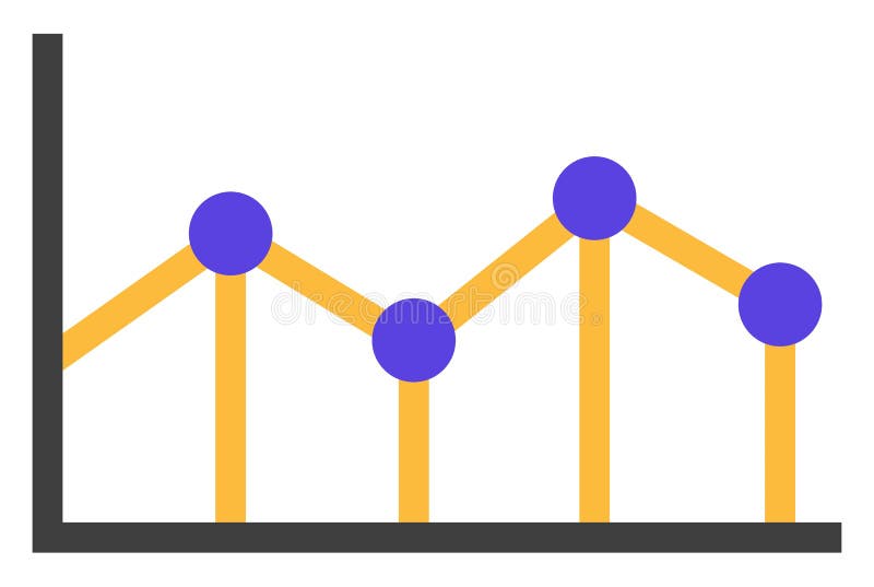 Yellow and Blue Graph, Icon Stock Vector - Illustration of banner ...