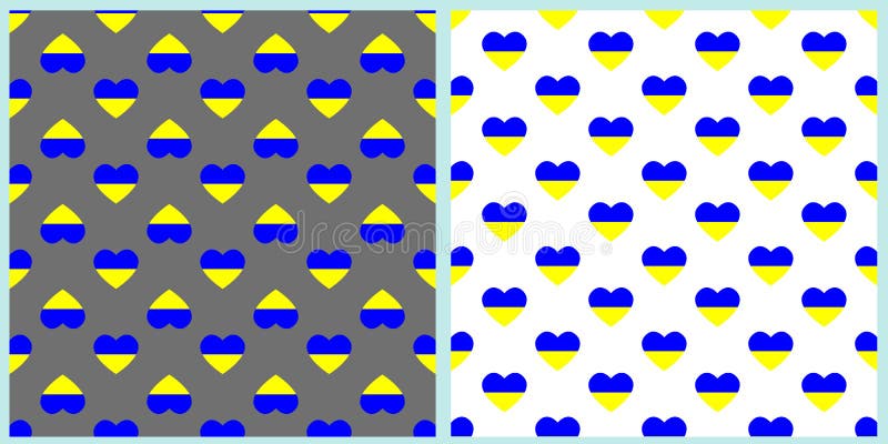 Yellow-blue hearts stock vector. Illustration of love - 243780878