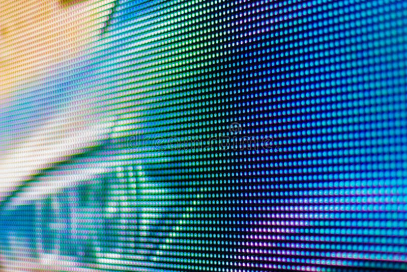 Closeup LED Lights Bulb Diode from Computer Monitor Screen. Stock Image ...