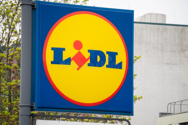 Lidl Blue Logo Sign Germany Editorial Stock Photo - Image of customer ...