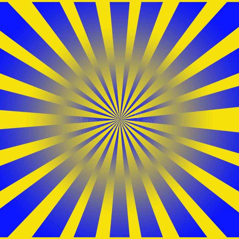 Blue Rays from a Point on Surface with Spheres Reliefs Stock ...