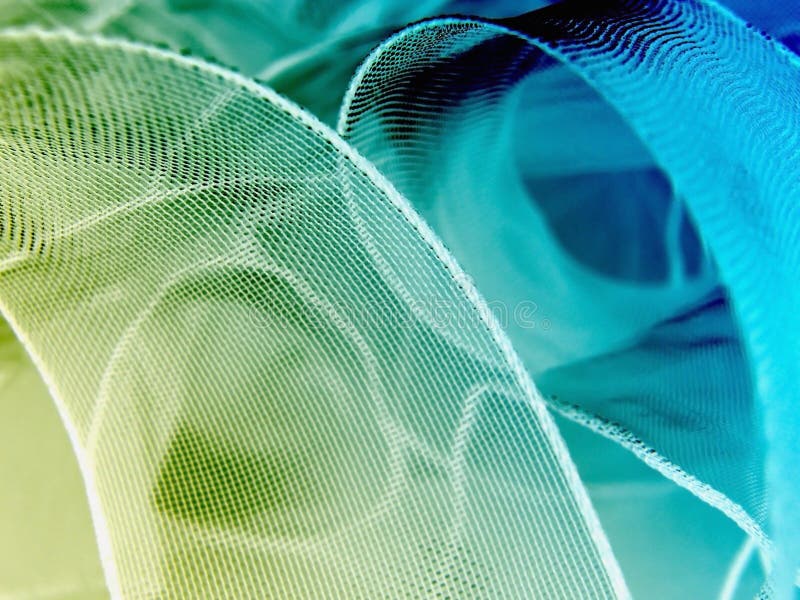 Yellow and Blue Ribbon Swirls Stock Photo - Image of turquoise ...