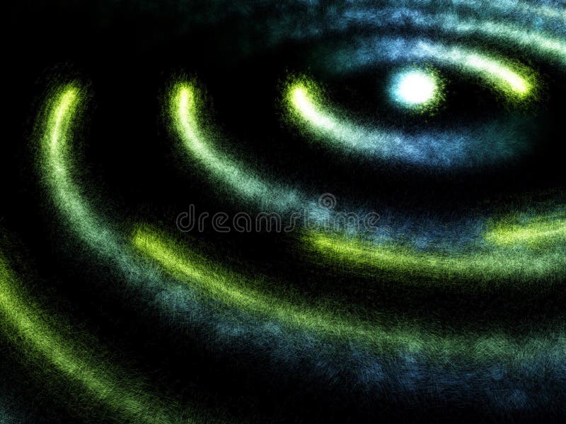 Yellow And Blue Twisted Particles Picture. Image: 6613047