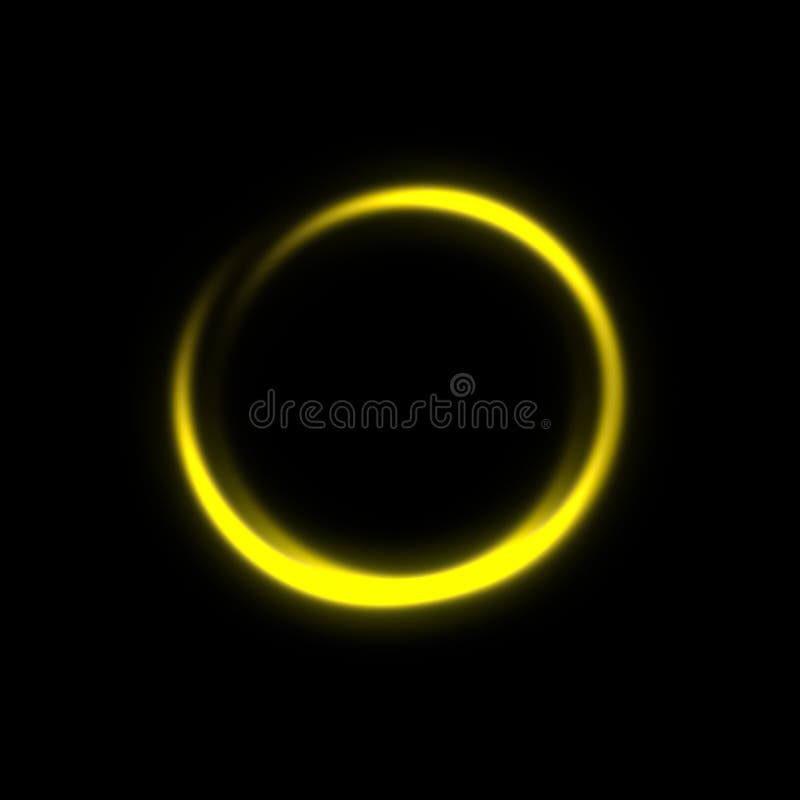 Yellow Blur Circle Neon Lighting Effects Texture for Text or Copyspace ...