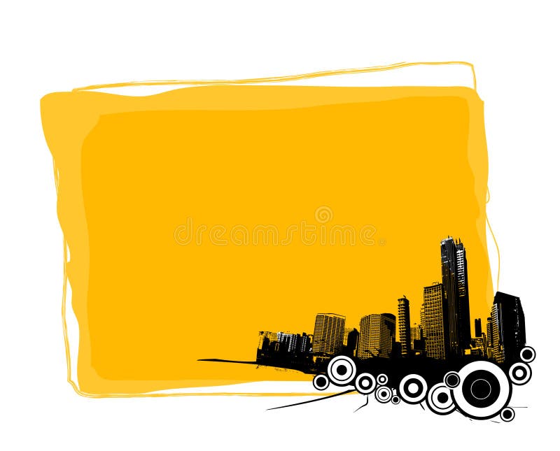 Retro City Skyline stock vector. Illustration of skyline - 21132608