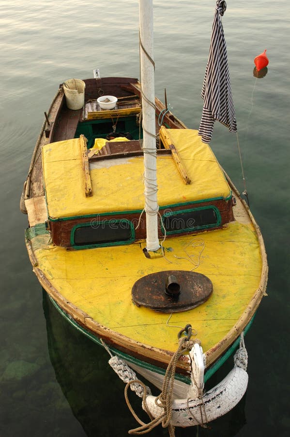 Yellow boat stock photo. Image of tourism, tourist, water - 1095418