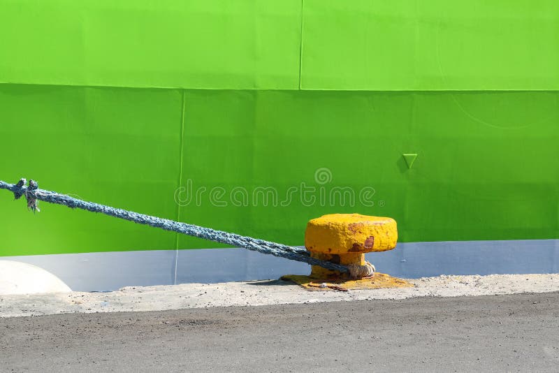 Yellow bollard stock photo. Image of secure, safety, bollard - 58443088