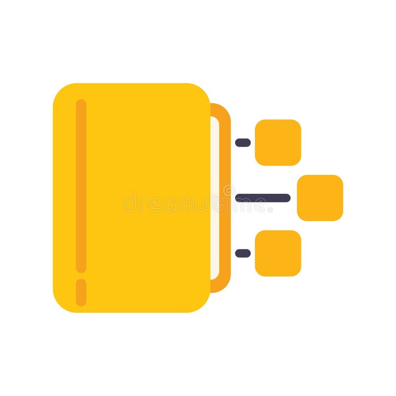 Yellow Book Generating Flowchart with Squares Connected by Lines Stock ... Yellow Book Generating Flowchart with Squares Connected by Lines Stock ...