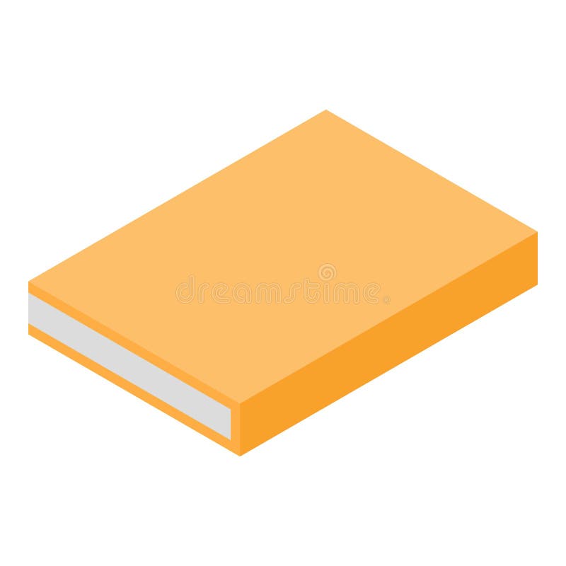Yellow Book Icon, Isometric Style Stock Vector - Illustration of ...