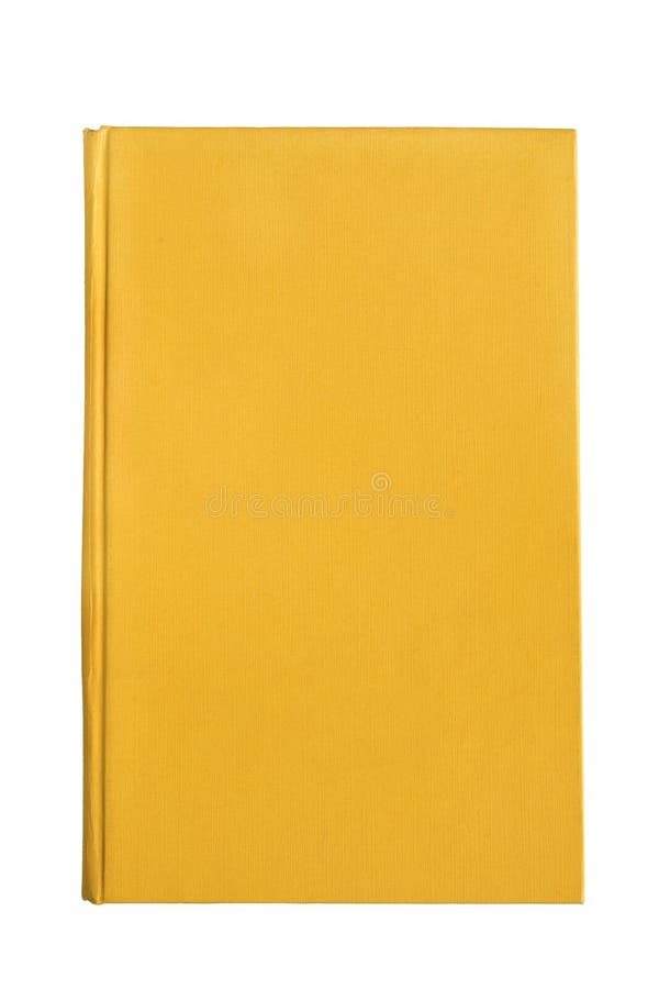 Yellow book isolated stock image. Image of blank, scrapbook - 134448239